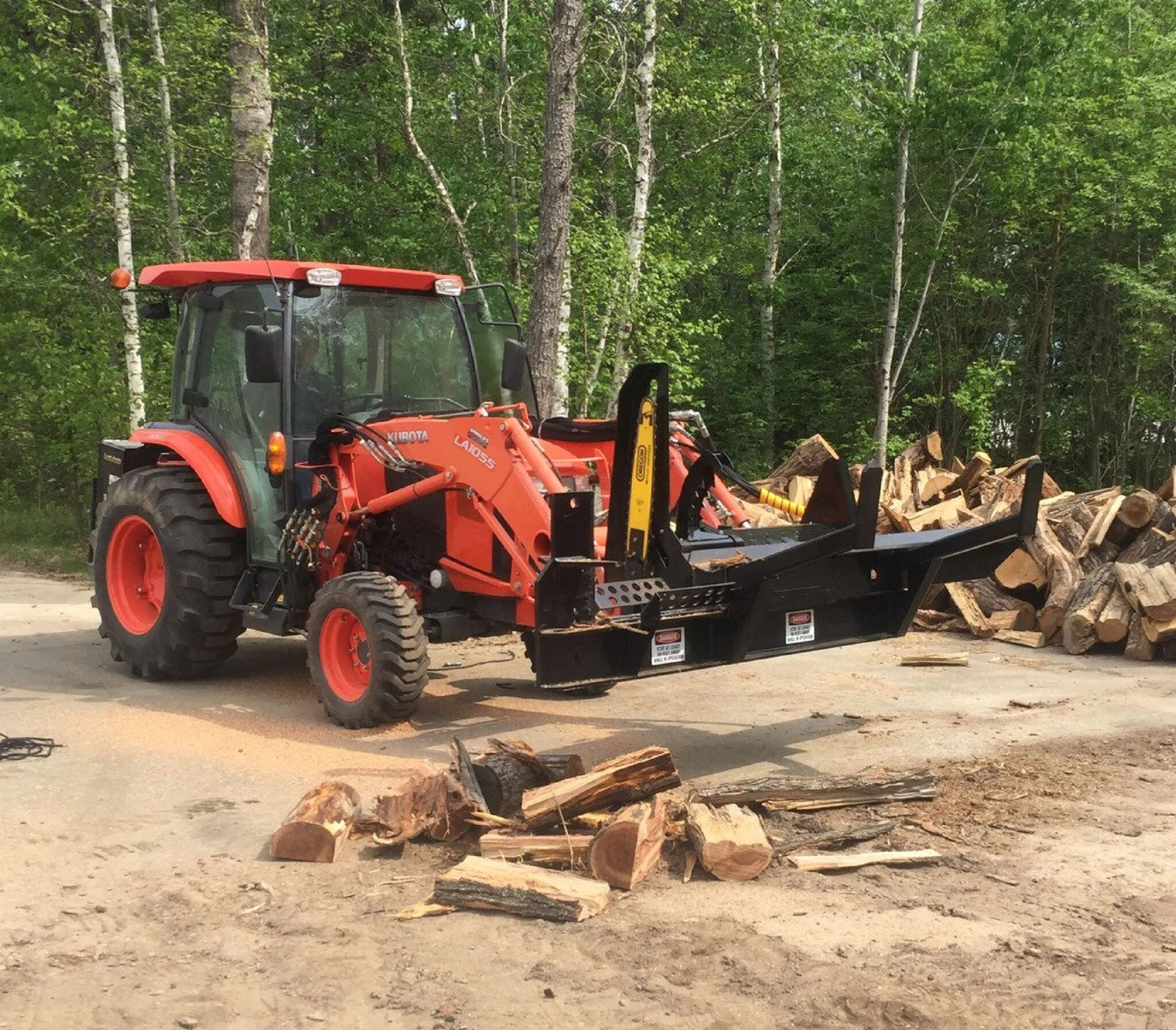 Drive efficiency with the HWP-120 adjustable Fire Wood Processor