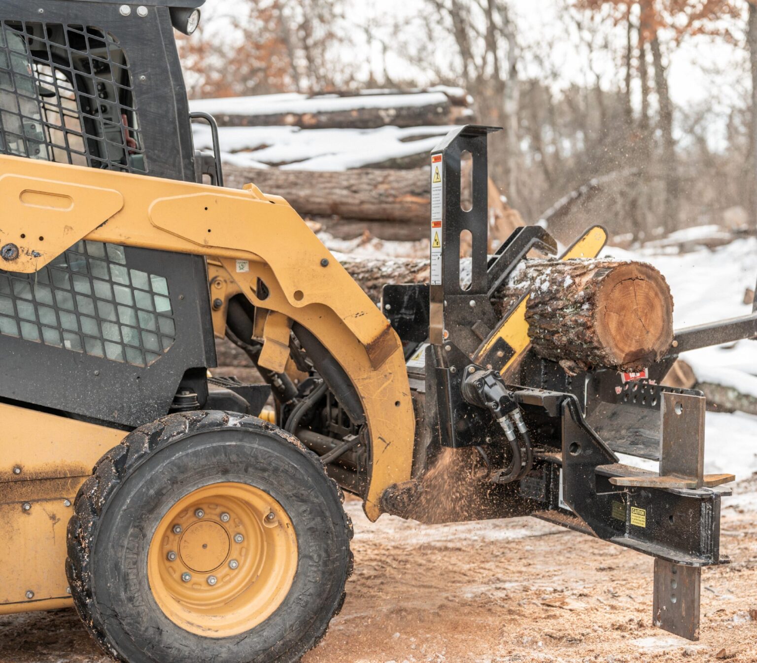 Drive efficiency with the HWP-120 adjustable Fire Wood Processor